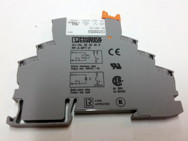 Phoenix Contact Single Relay 12VDC / 6A 250VAC REL-MR- 12DC/21 2961150 ...