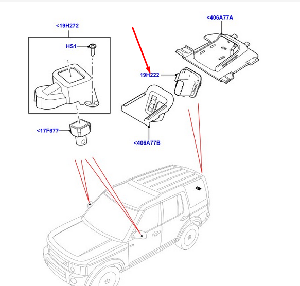 LAND ROVER DISCOVERY IV L319 Rear View Taigate Camera LR051728 NEW ...