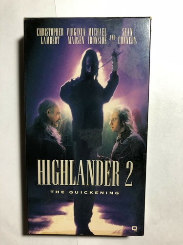 HIGHLANDER 2 THE QUICKENING CHRISTOPHER LAMBERT, SEAN CONNERY VHS | eBay
