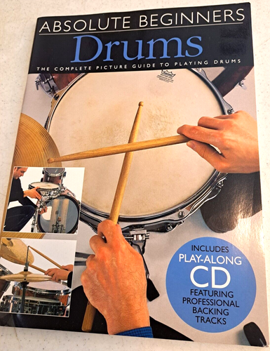 Drums: Absolute Beginners-Music book with play along CD by David Zubraski | eBay