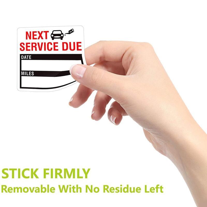 300 Count Oil Change Stickers Next Service Due Stickers 2x2in Peel ...