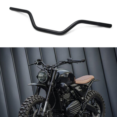 Motorcycle 7/8'' 22mm Drag Bar Handlebars Black For Triumph Scrambler ...