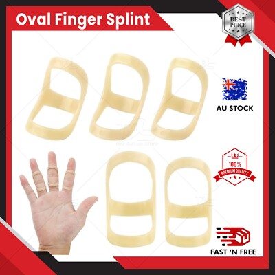 Oval Finger Splint,5Pcs Comfortable Finger Support Brace,Oval 8 Finger ...
