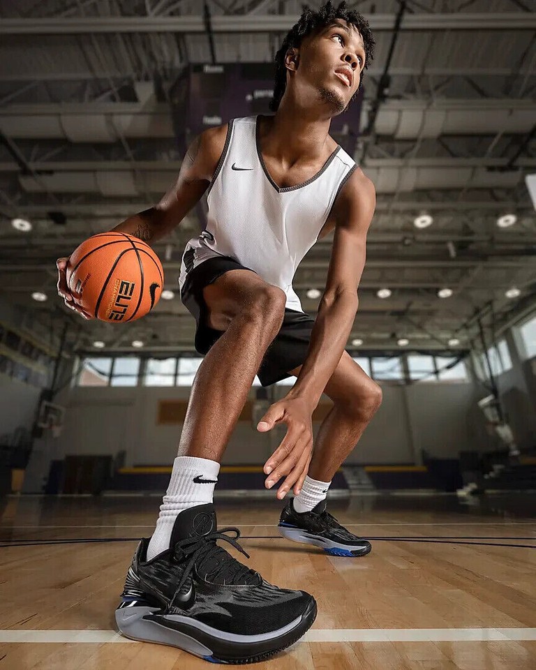 Nike Air Zoom GT Cut 2 Mens Size 9 Black Blue Basketball Shoes DJ6015 ...