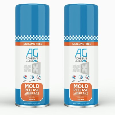 Adhesive Guru Non Silicone Epoxy Mold Release Spray (2x6.76 fl oz ...