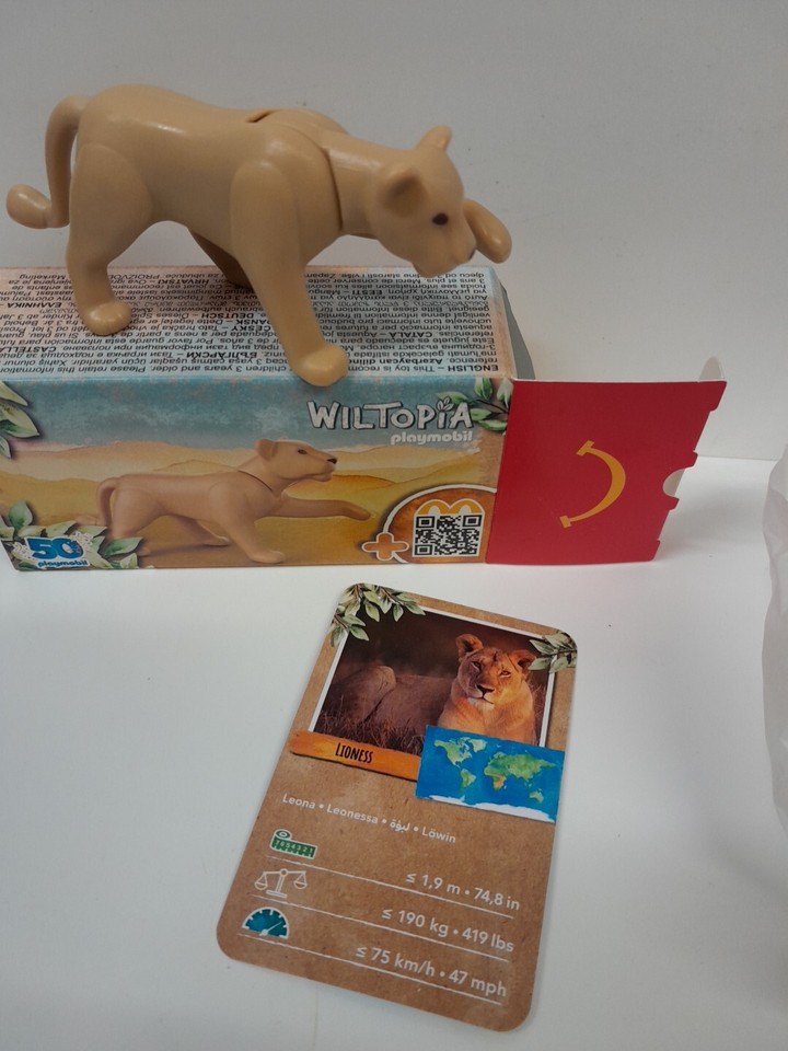 MCDONALD'S HAPPY MEAL 2024 PLAYMOBIL LEONESSA LIONESS WILTOPIA MCDO | eBay