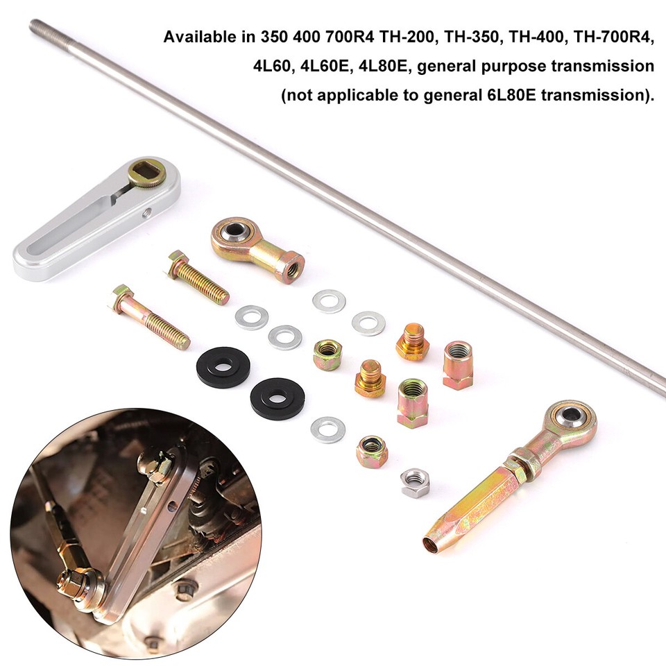 21" Adjustable Column Shift Linkage Kit ACA-1800 For GM TH-350 TH-400 ...