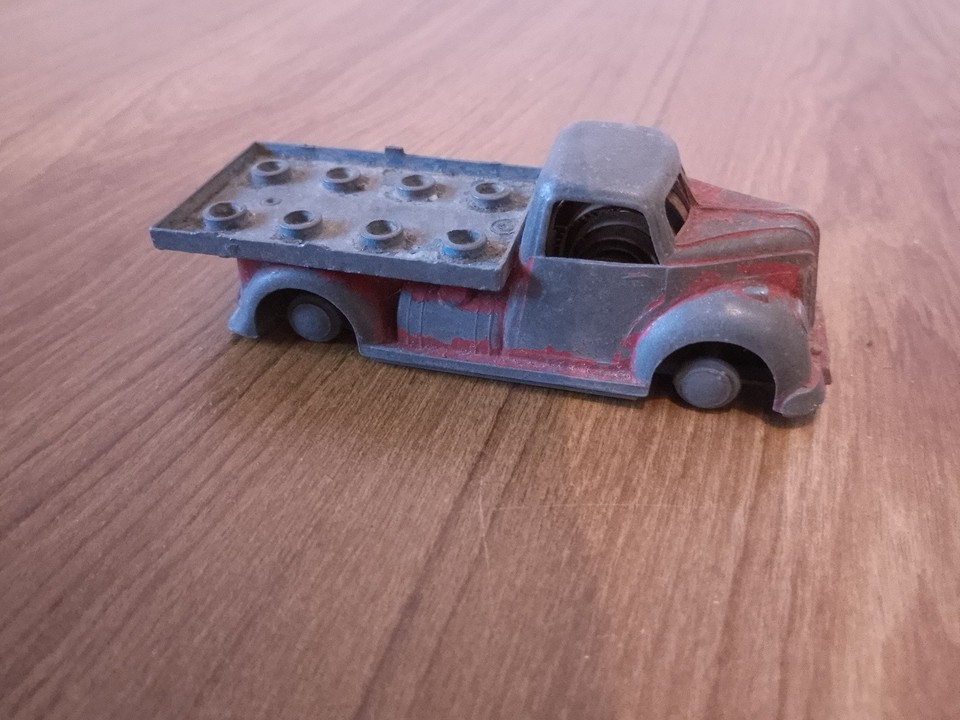 Chad Valley Wee-Kin Clockwork Milk Lorry 230.Restoration needed.As ...