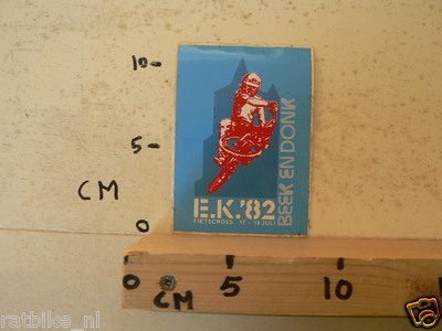 STICKER,DECAL BMX FIETSCROSS EK 1982 BEEK EN DONK A | eBay