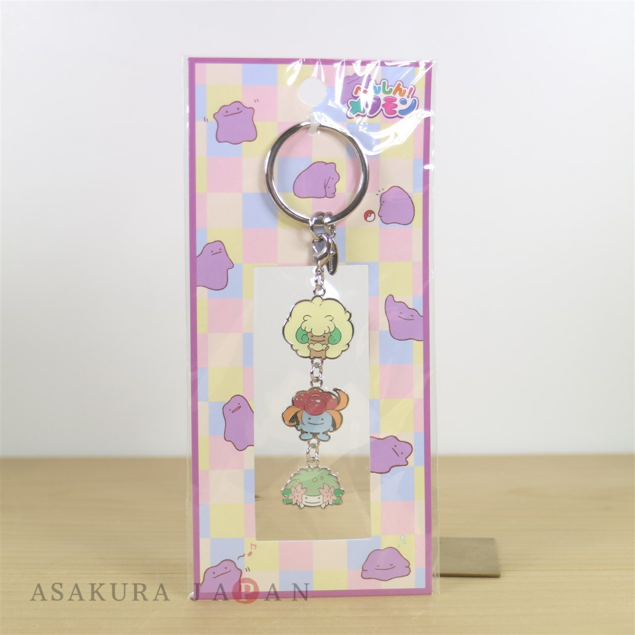 Pokemon Center Transform Ditto Triple Metal Charm Whimsicott Gloom ...