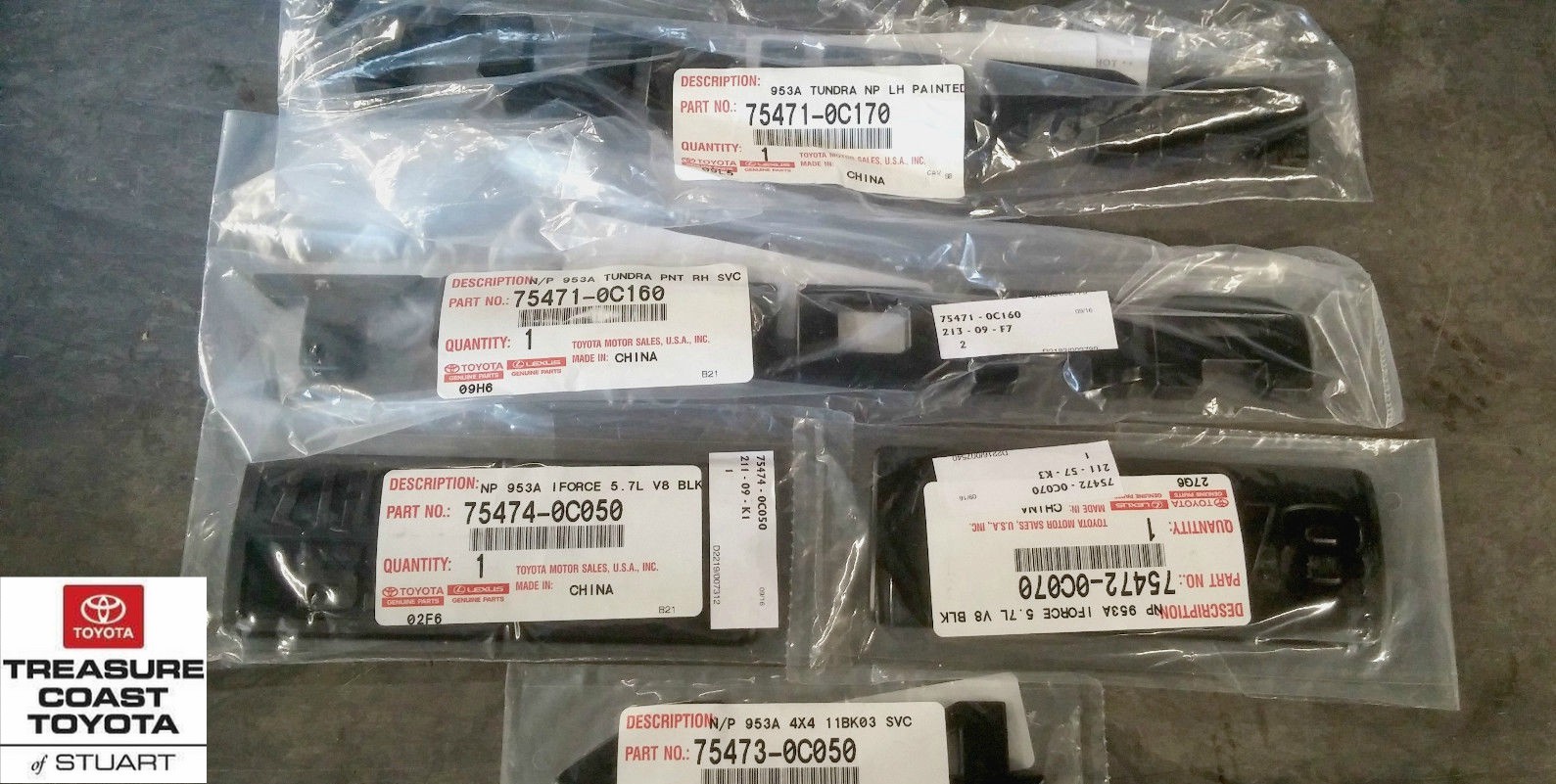 NEW OEM 2007-2021 TOYOTA TUNDRA TRD PRO BLACK EMBLEMS QTY 5 (TUNDRA ...