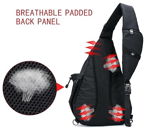 Water-Proof Sling bag/Crossbody Backpack/Shoulder Bag with USB Charging ...