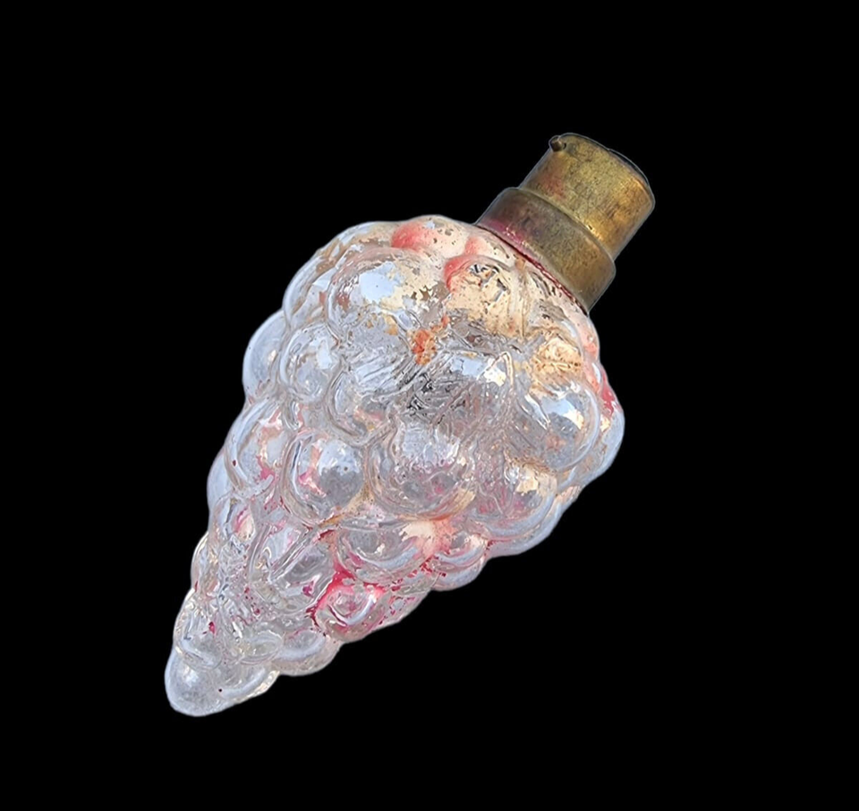 Vintage Old Antique Rare Grape Cluster Glass Bulb Christmas Ornament ...