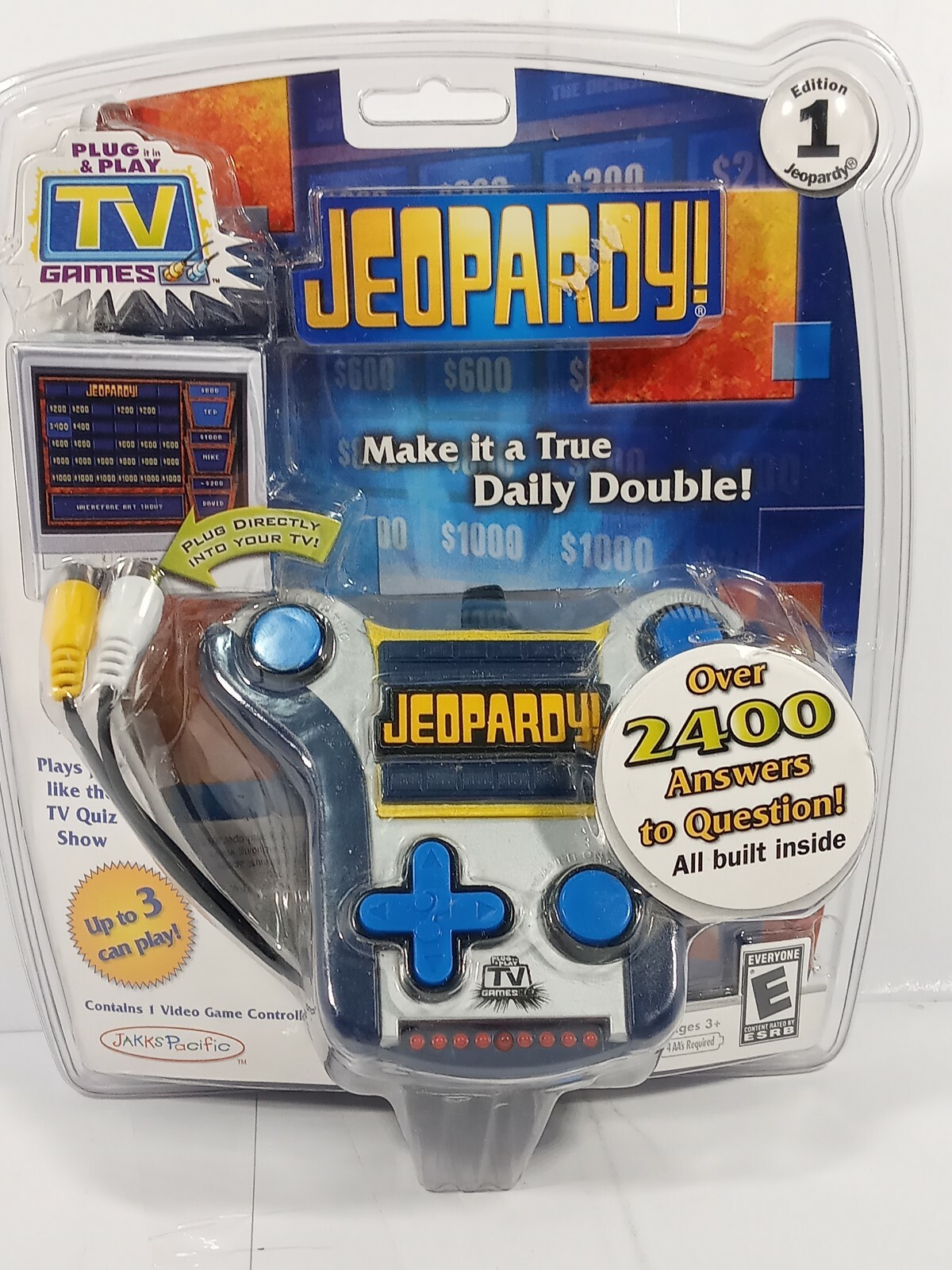 Jeopardy Plug & Play TV Game Edition 1 (2007, Jakks) New | eBay