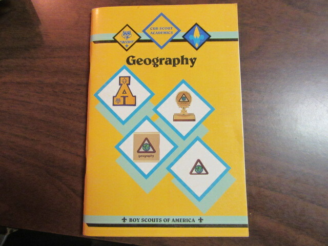 Cub Scout Academics Geography Book 1995 Printing mb1 | eBay