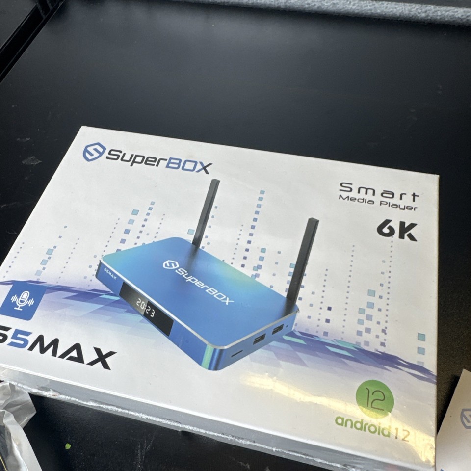 SuperBox S5MAX Ultra HD Smart Media Player Blue (FACTORY SEALED) | eBay