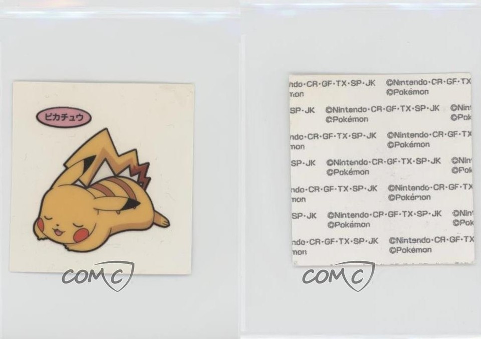 Pikachu (Set 82) Japanese Daiichi Pokemon Bread Deco Chara Stickers ...