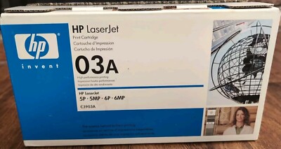 Genuine HP 03A C3903A Black Toner Print Cartridge for LaserJet 5P 5MP ...