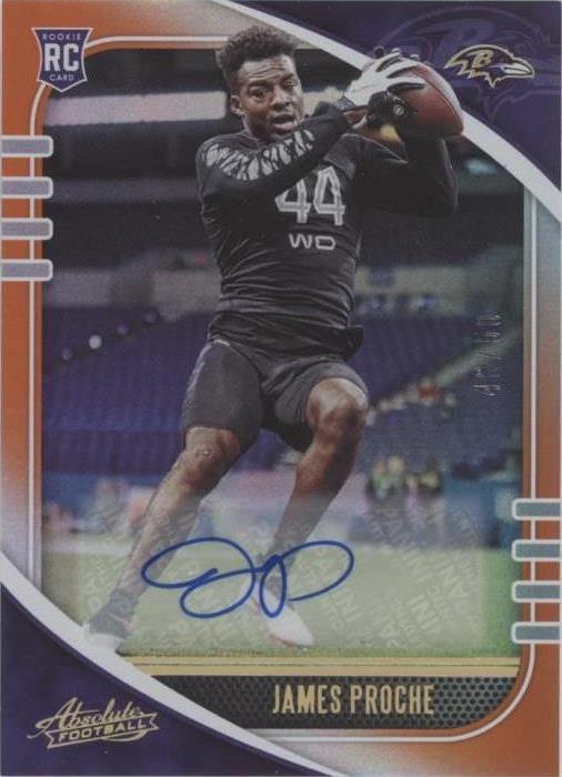 2020 Panini Absolute - Rookie James Proche #148 Orange Spectrum ...