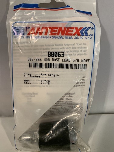 Antenex/ Laird B8063 806-866 3DB Base Load. 5/8 Wave | eBay