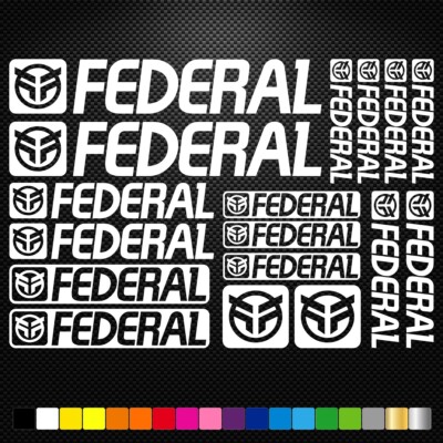FEDERAL - 17 Vinyl Decals Stickers Sheet Bike Frame Cycle Cycling ...