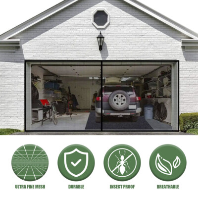 Garage Door Curtain Mosquito Netting Anti Bug Fly Insect Mesh Screen ...