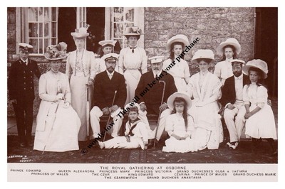 mm745 - King Edward VII & son & Czar Nicholas & family group IOW ...