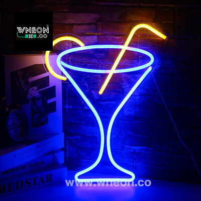 Cocktail Neon Signs Martini LED Neon Light for Home Room Bar Pub ...