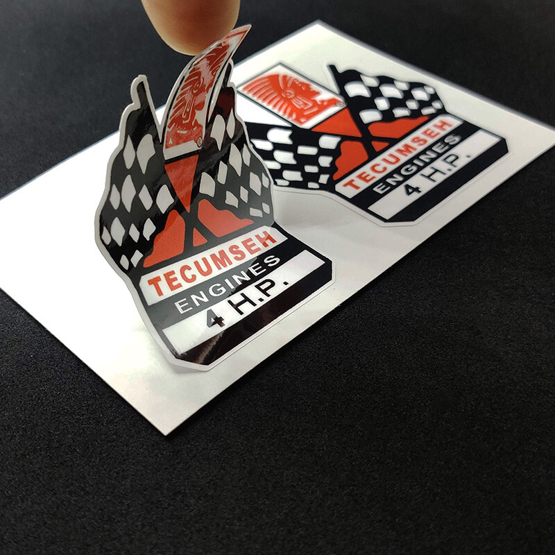 TECUMSEH ENGINE 4 HP DECALS, Vinyl STICKERS for Mini Bike, Go Kart ...