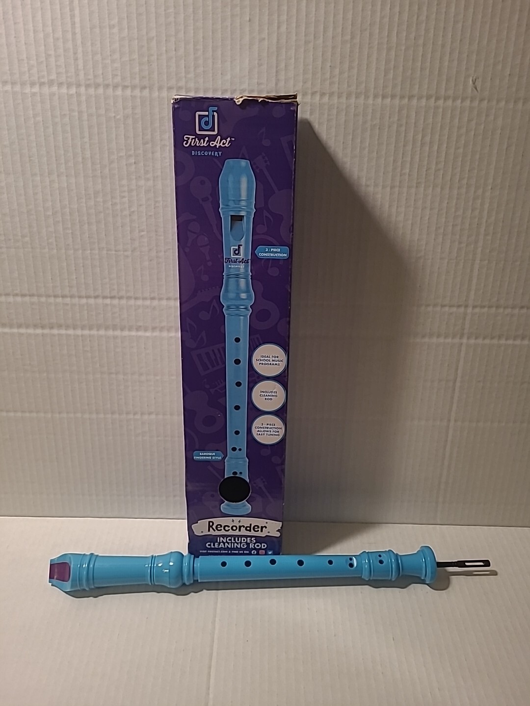 First Act Discovery Recorder Music Inspires Learning/ With Cleaning Rod ...