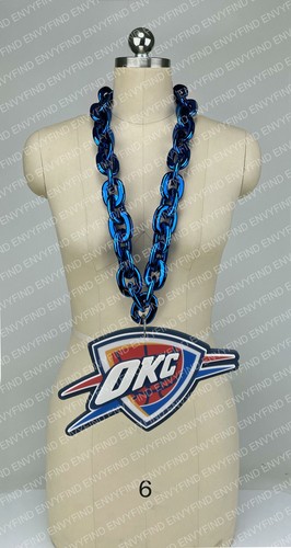 New NBA OKLAHOMA CITY THUNDER Gameday BIG Fan Chain BLUE Fanchain | eBay