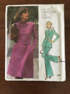 Vintage Vogue Sewing Pattern 2812 Teal Traina Misses Dress Tunic Sz 16 ...