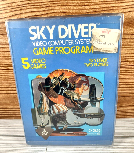 Sky Diver (Atari 2600, 1978) With Box and Manual in Protective Case | eBay