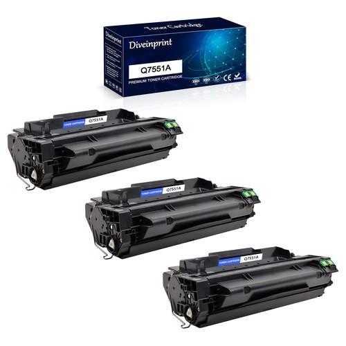 3PK Q7551A 51A High Yield Toner Cartridge For HP LaserJet M3027 M3035 ...