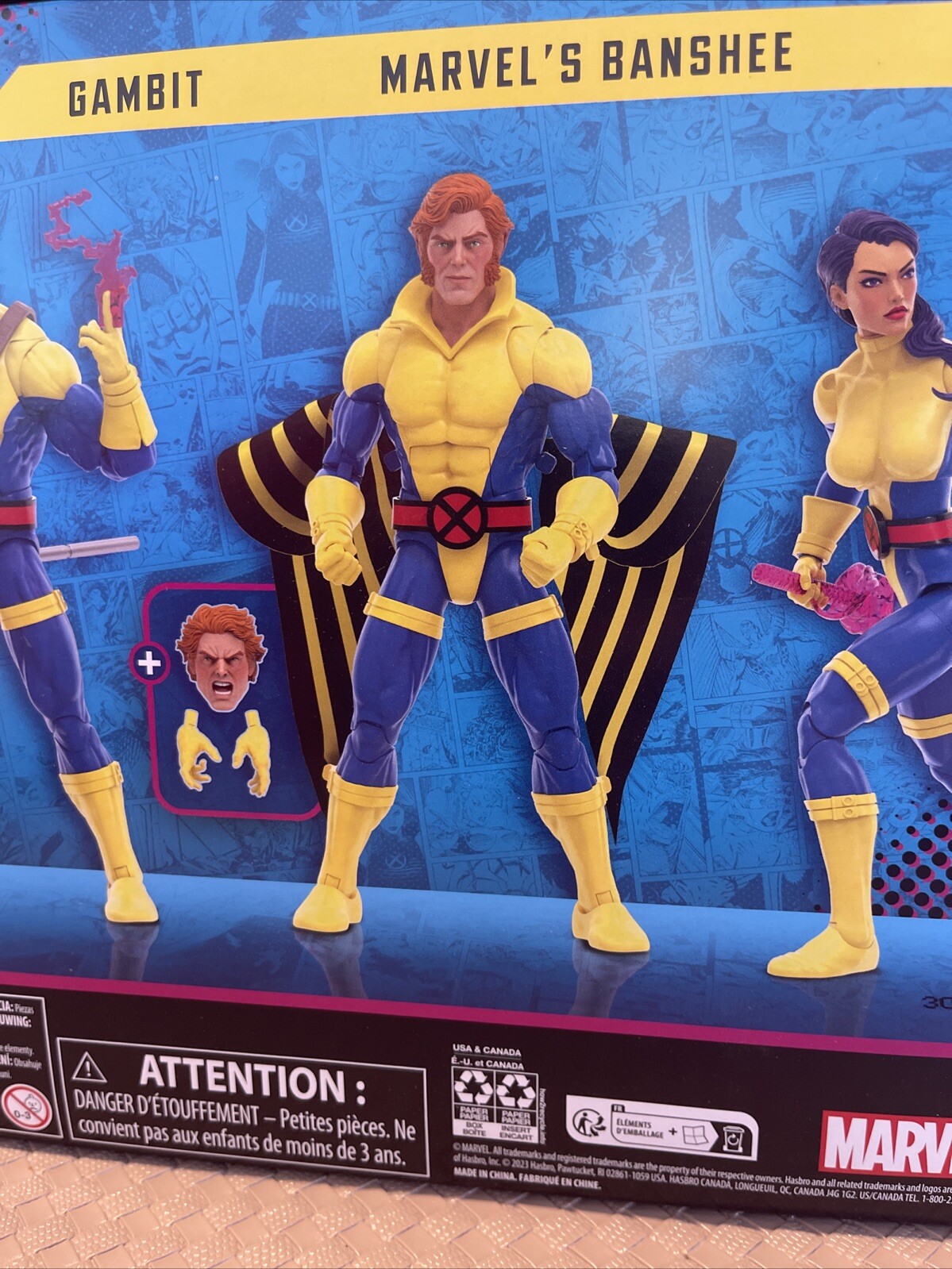 Marvel Legends X-men Banshee/Gambit/Psylocke/Forge/Storm/Jubilee 3 Packs x2 | eBay