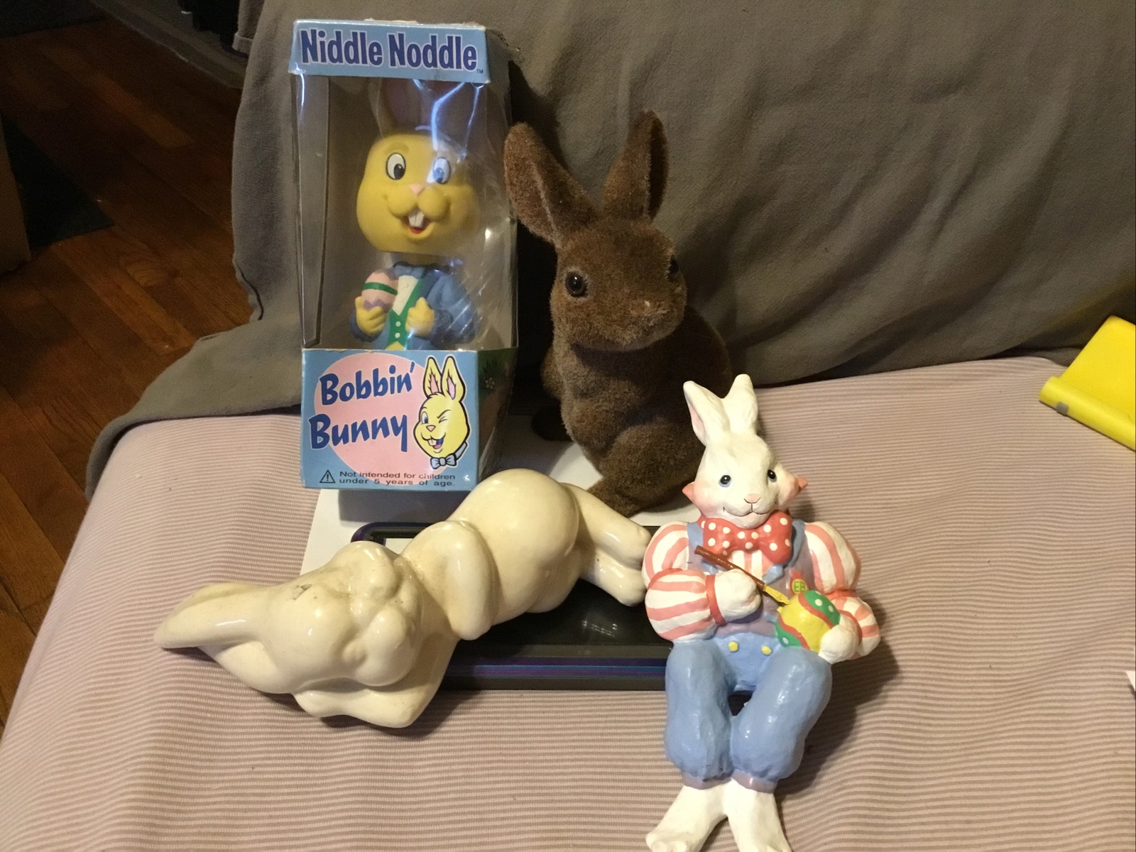 Easter Rabbits,variety,flock,ceramic,Nodder,other,vintage | eBay