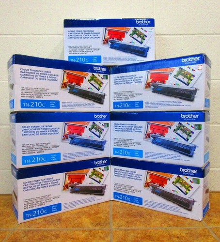 NEW BROTHER TN-210C OEM Genuine Cyan Toner Print Cartridge Sealed | eBay