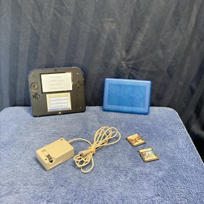 Nintendo 2DS 2011 Blue and Black Handheld System - Black/Blue W ...