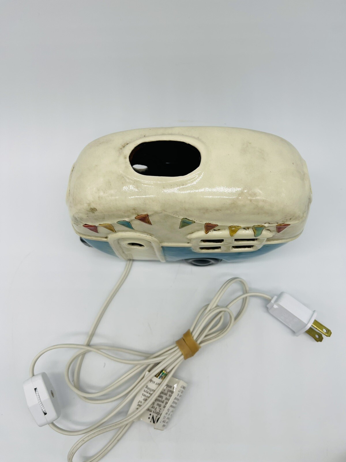 Kirklands Camper Caravan RV Ceramic Tabletop Night Light Lamp Retro ...