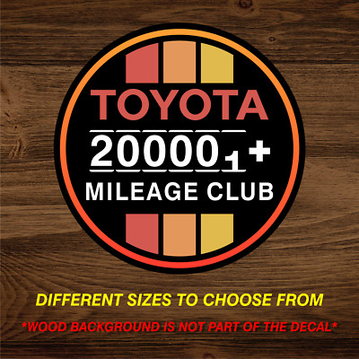 Toyota Sticker Decal 200k Mileage Club Tundra Tacoma 4runner Land FJ ...