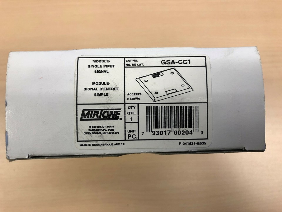 Mirtone GSA-CC1 Module Single Input Signal EST Edwards | eBay