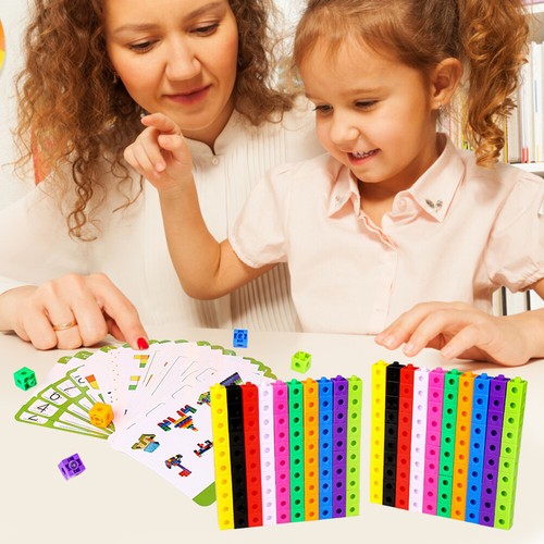 100 Piece Math Counters Toys Early Educational Toy Number Blocks for ...