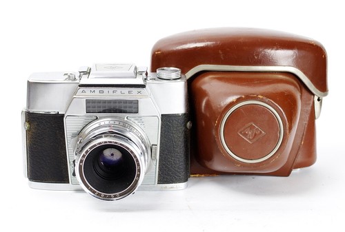 Agfa Ambiflex with Color Solinar 2.8/50mm Lens and Case SLR 35mm FIlm ...