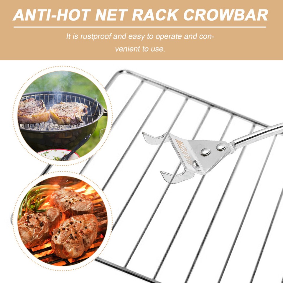Rapid Round Bee Feeder Barbecue Grate Lifters Baking Tray Crowbar ...