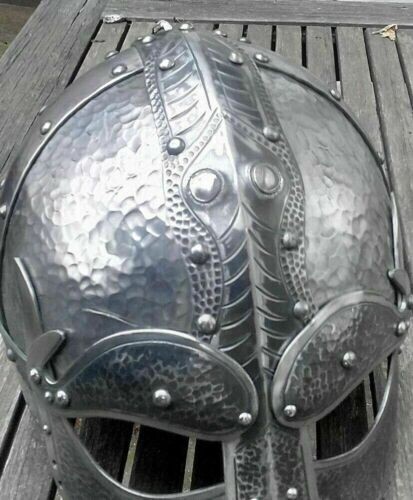 Medieval LUXURY Hardened Norman Viking Helmet Replica 18GA SCA LARP | eBay