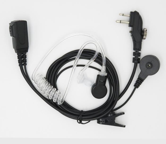 For hytera walkie talkie PD500 TD500 TC610 TD520 air tube earphone two ...