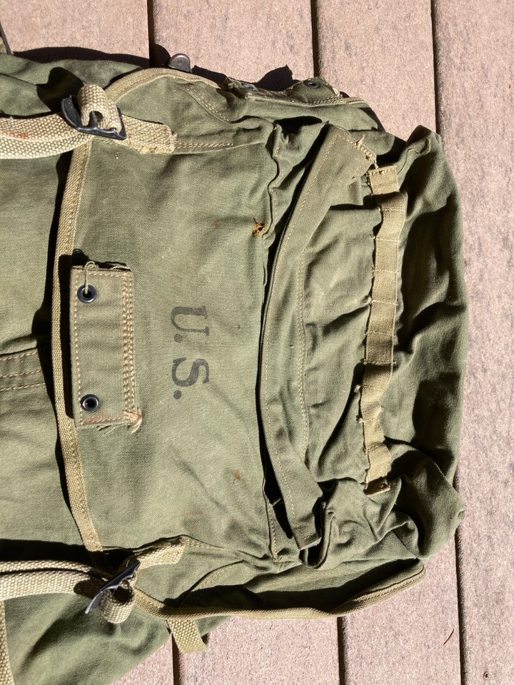 WW2 US Army USMC Marine Corps Jungle Pack Backpack Ruck Sack Field Gear ...