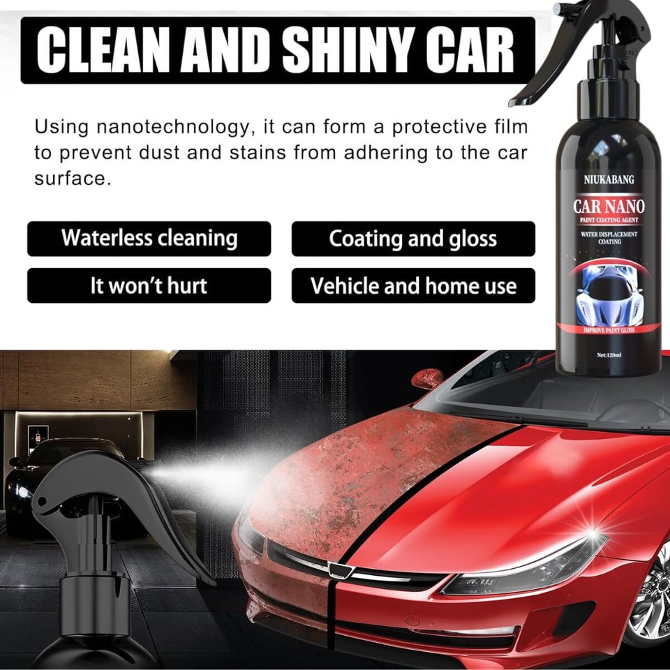 2 Pack Nano Ceramic Car Glass Coating Polishing Liquid Anti Scratch ...