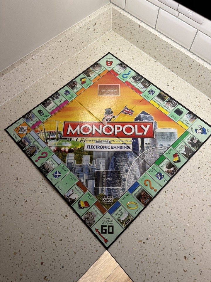 MONOPOLY : Electronic Banking London Rare Edition complete & working ...