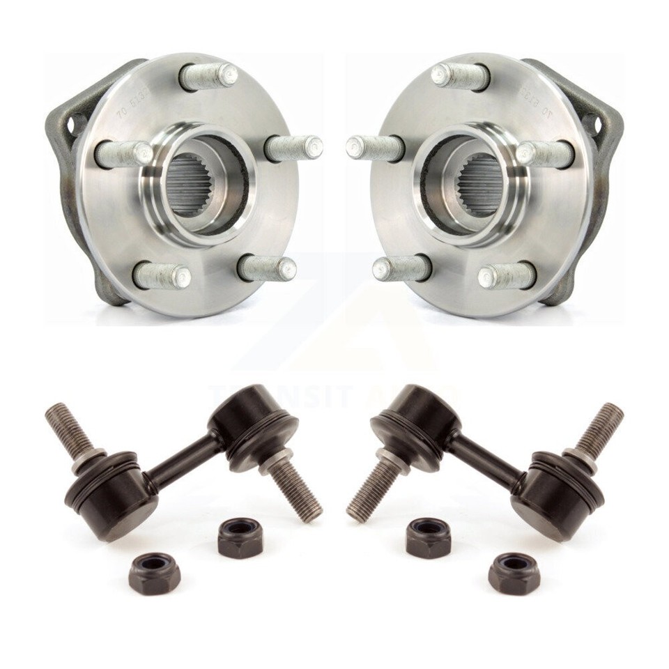 Front Hub Bearing Assembly & Link Kit For Subaru Impreza Forester ...